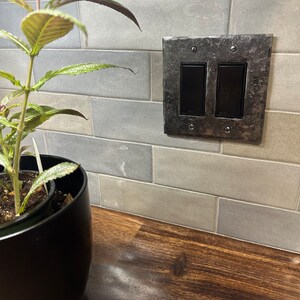 Iron Hammer Textured Double Rocker/decora Wall Plate - Etsy