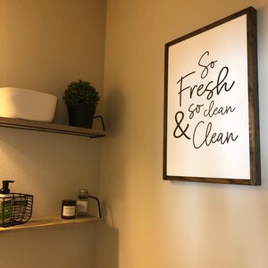 So Fresh and so Clean Sign Laundry Room Signs Kitchen Signs Laundry ...