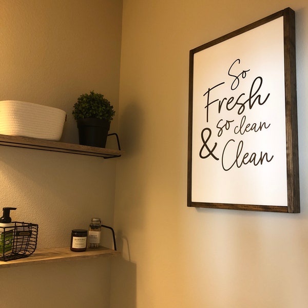 So Fresh and so Clean Sign | Laundry Room Signs | Kitchen Signs ...