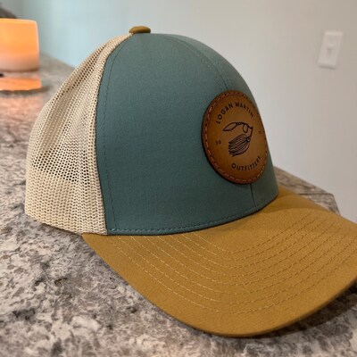 American Flag USA Leather Patch Baseball Hats Sewn on Hand - Etsy