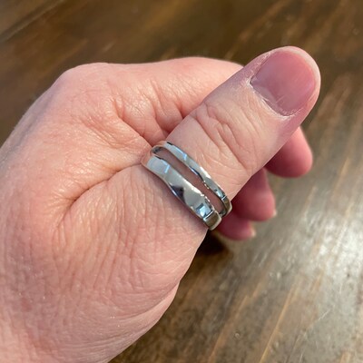 18k GOLD Plated Thumb Ring-chunky Dainty Ring for Women-open Adjustable ...