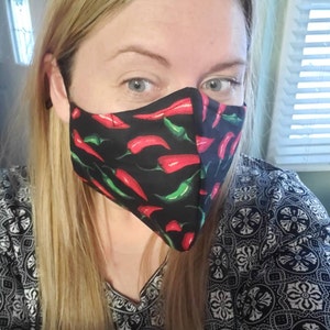 Red Hot Chili Pepper Face Masks Cotton Face Mask for Men and Women 3 ...