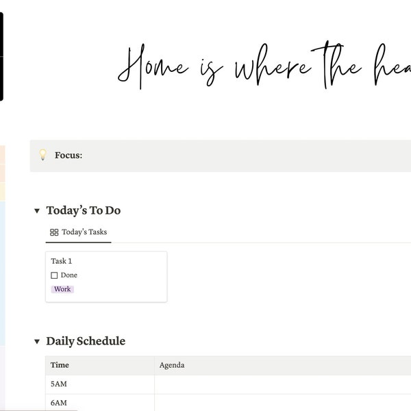 Notion Weekly Planner | All-in-one Notion Template | Notion Personal ...