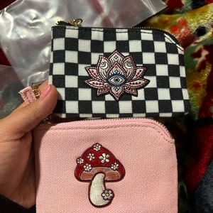 Keychain Wallet Cute Wallet Custom Personalized W/choice of Embroidered ...