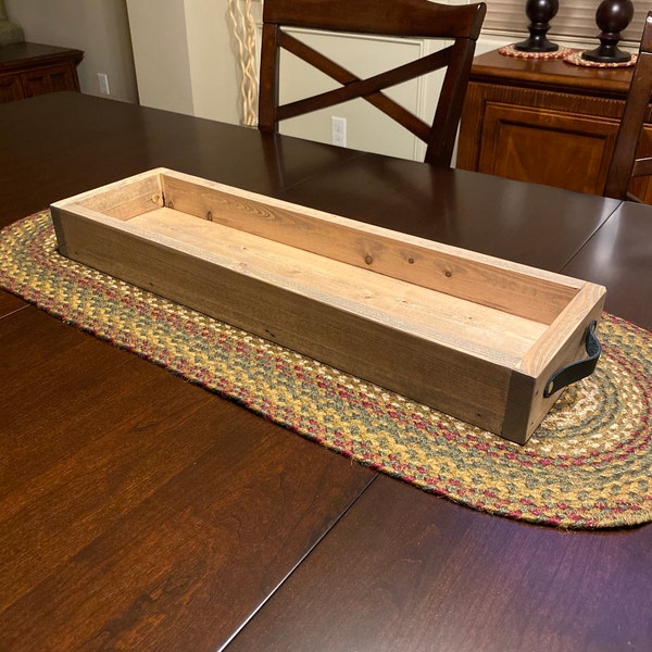 Wood Table Trough, Wood Tray, Decorative Tray, Table Trough - Etsy