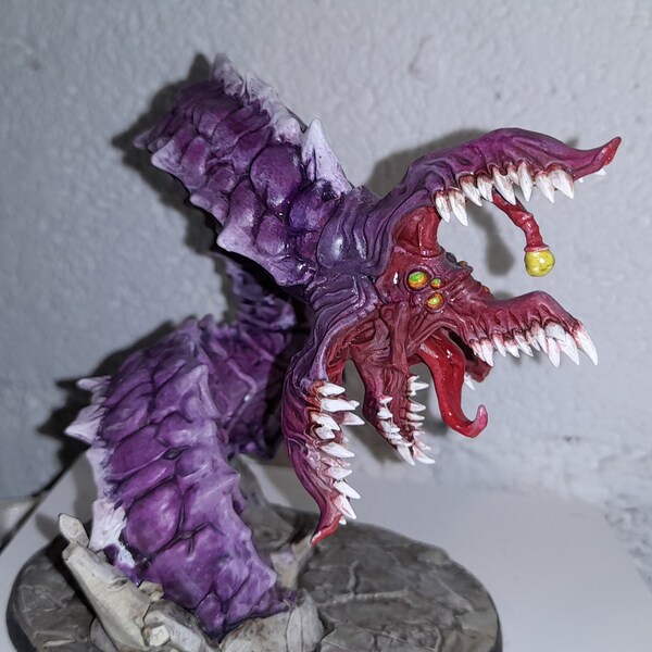 Purple Worm Miniature Artisan Guild Underdark Creature Model Dungeons ...