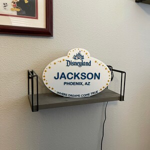 Custom Large 3D Printed Disney Cast Member Name Tag Decoration - Etsy