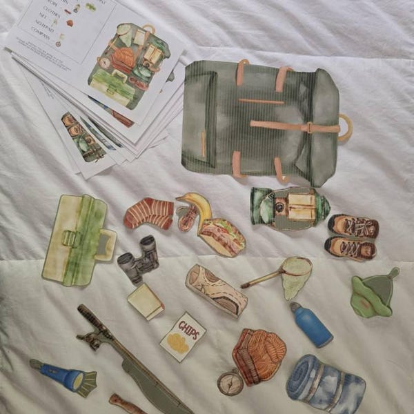 Camping Checklist Game - Play and Learn - Preschool Puzzle - Critical ...