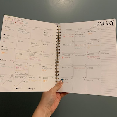 5 Year Large Monthly Spiral Planner Start Any Month - Etsy