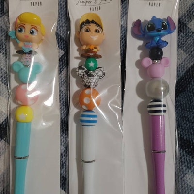 Mickey and Friends Autograph Pen Beaded Ballpoint Pen With - Etsy