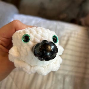 CROCHET PATTERN Ghost Stress Ball No Sew Amigurumi Crochet Squeeze ...
