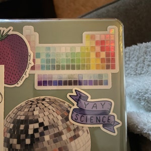 Sticker // Vinyl Holographic Periodic Table, Science Art 3 Inches ...