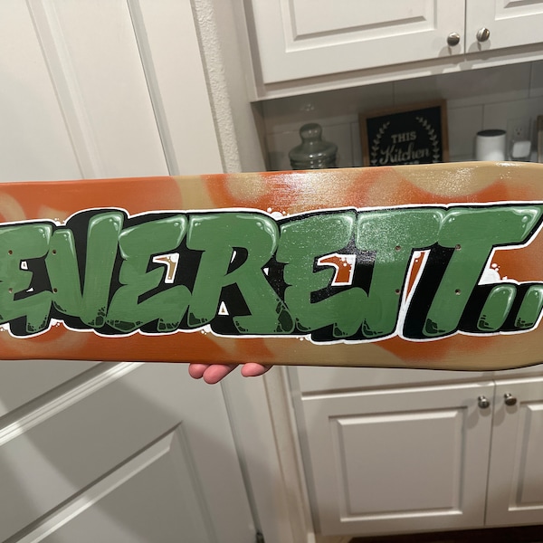 Custom Graffiti Spray Paint Can Name Letters Lettering Character Theme ...