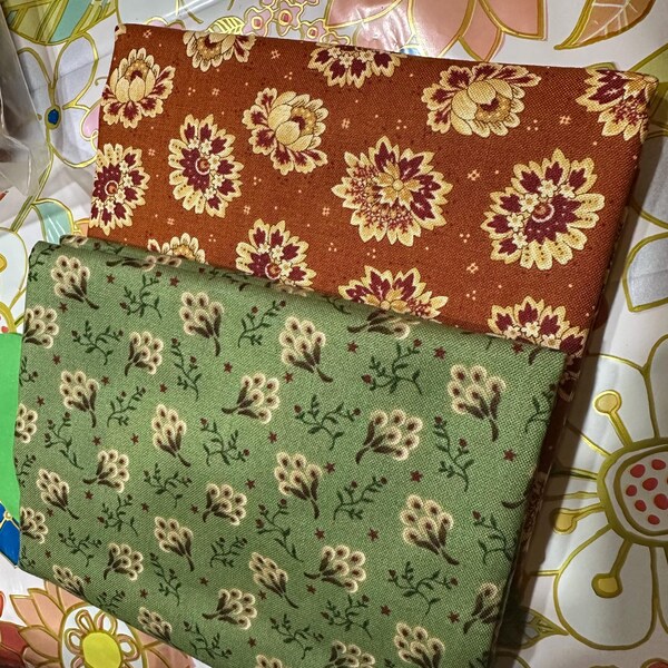 6 Civil War Reproduction Quilt Fabric Fat Quarters ~ BLUEBIRD MANOR ...