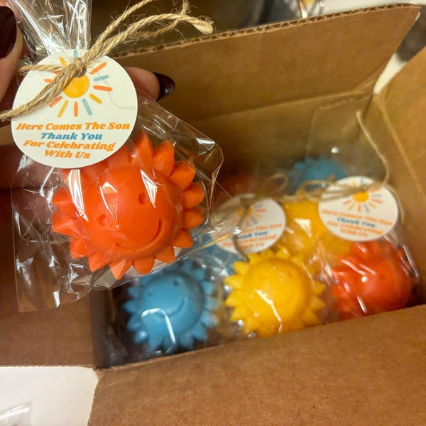 Sun Baby Shower Soap Favors Sunshine Soap Here Comes the Son Soap Baby ...
