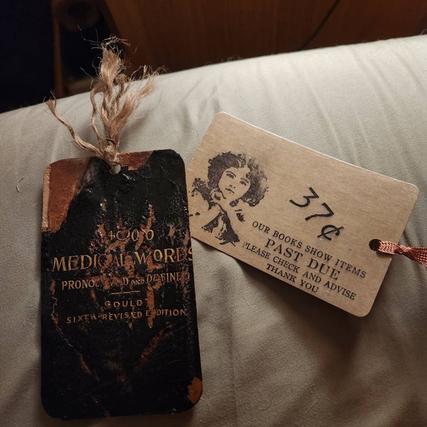 Library Card Bookmarks! Bookmarker/bookworm/handmade Bookmarks - Etsy