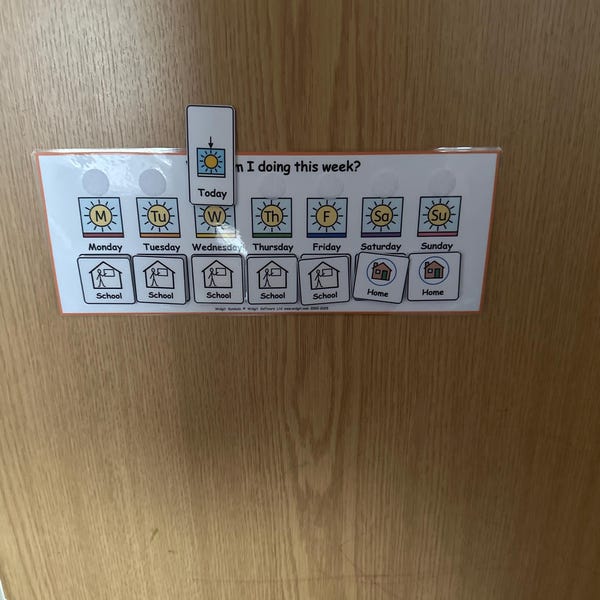 Now Next Pre School Sequencing Keyring & 48 Symbols Visual Aid for ...