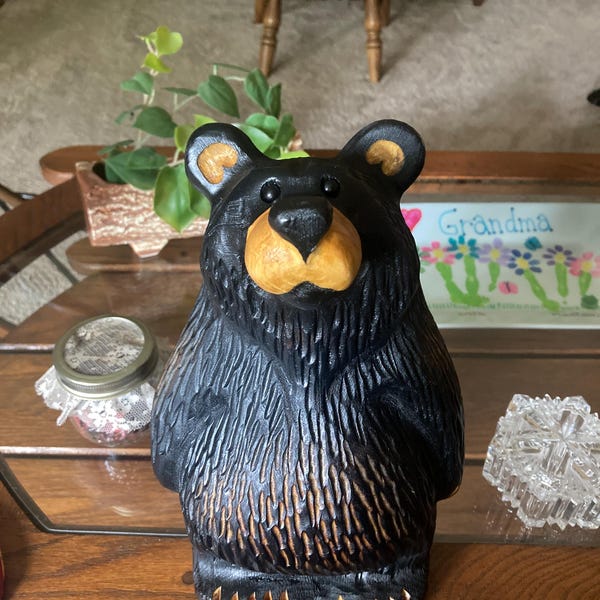 Tarzan Hanging Rope Wood Bear - Etsy