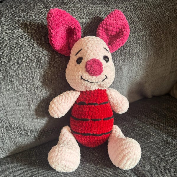 5 in 1 Winnie the Pooh, Piglet, Donkey, Tiger and Little Roo Crochet ...