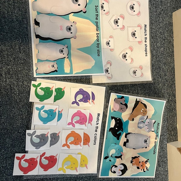 Arctic Animals Toddler Busy Book Printable, Learning Binder ...