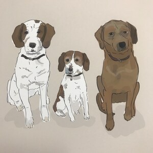 Sheepadoodle Illustration / Doodle Dog Drawing / Pet Lovers | Etsy