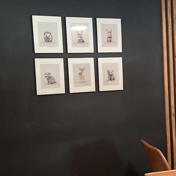 Woodland Animal Prints - Boy Nursery Decor - Woodland Nursery - Boy ...