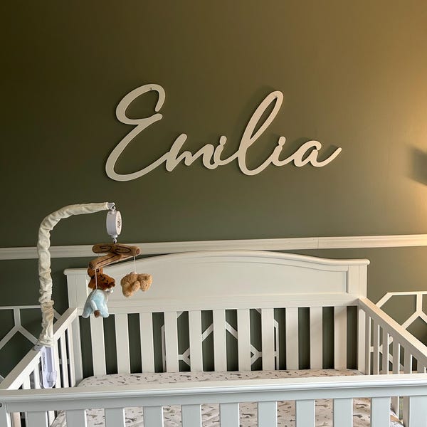 Custom Name Sign Personalized Wooden Name Sign for Nursery Wall Decor ...