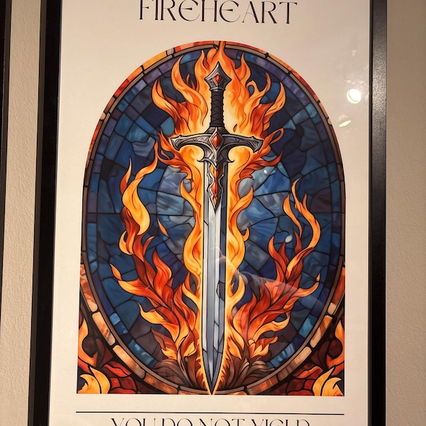 Throne of Glass Fireheart Digital Print | Tog Digital Download | You Do ...