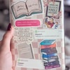Rainbow Book Stack Reading Journal Sticker, Bookish Journaling Stickers ...