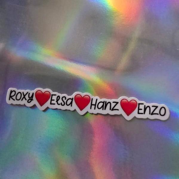 Custom Text Vinyl Sticker |custom Text Sticker Vinyl|custom Text ...