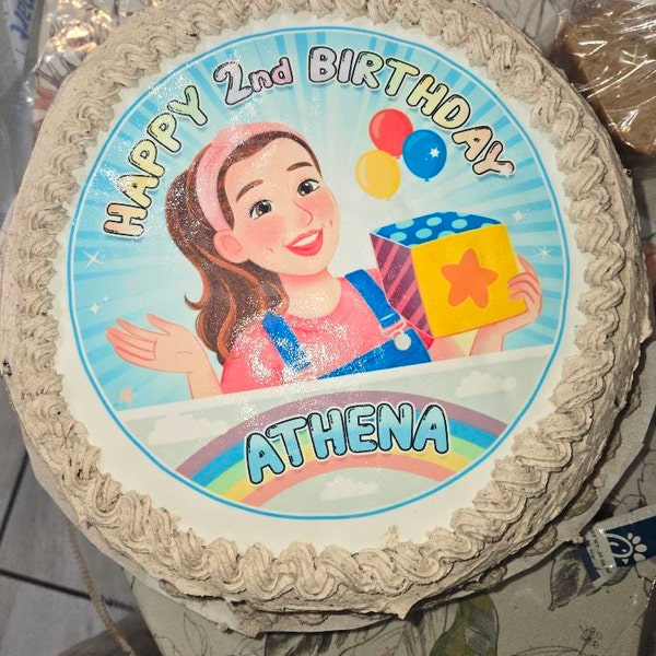 Mrs Fun Rachiel Kids Birthday Edible Image Cake Topper Sheet Custom ...