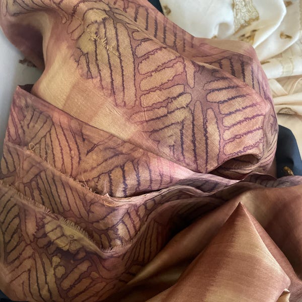 Vintage Silk Sari Women Wear 100% Pure Silk Sari Fabric 5 Yard Silk ...