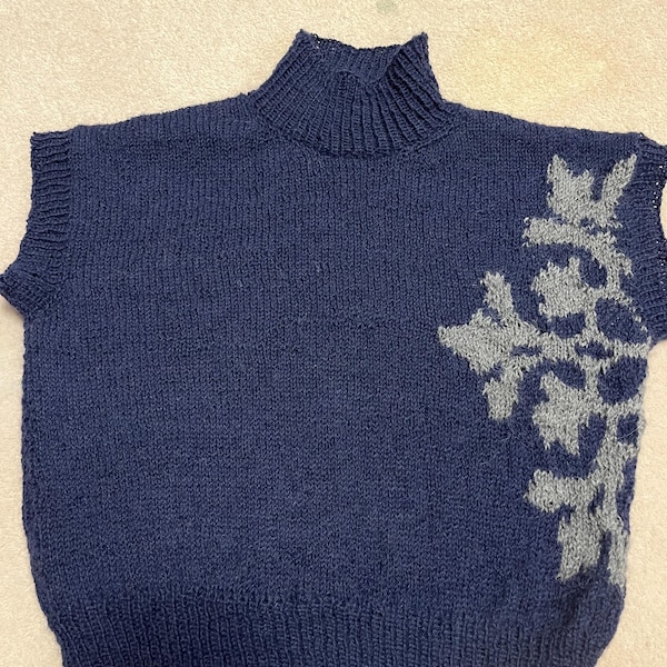 Knitting Pattern | the Boxy Vest | Topdown Knitting Modern Sleeveless ...