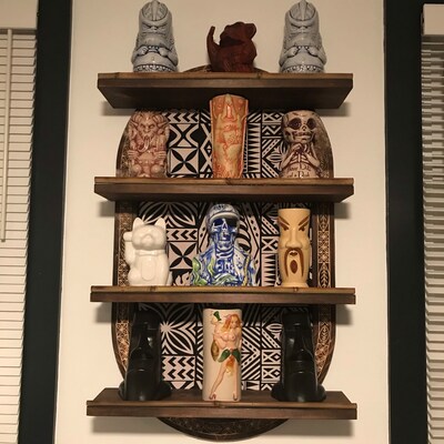 Four Tier Oval Shape Mug Shelves - Etsy