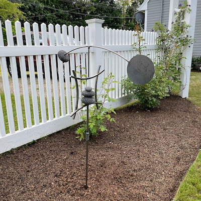 Garden Art Kinetic Wind Sculpture Large Yard Art Metal Garden Decor ...