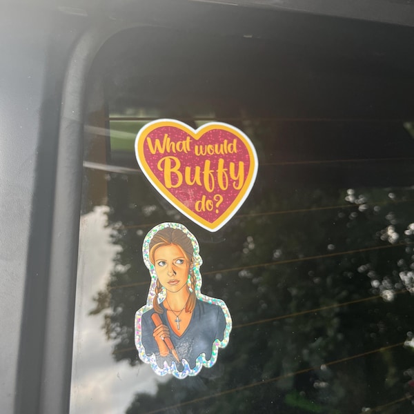 Buffy the Vampire Slayer Sticker, Buffy Summers Sticker, Glitter ...