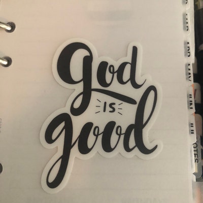 God is Good Sticker Religious Quotes Christian Stickers Faith Stickers ...