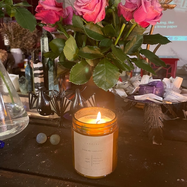 Manifest Love and Fortune Crystal Manifesting Intention Candle - Etsy