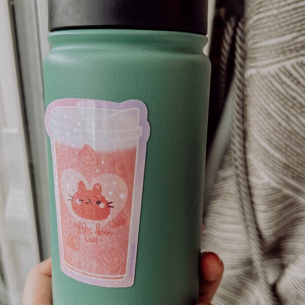 Bunfetti Funfetti Bunny Sticker for Laptop, Water Bottle, Ipad, Rainbow ...