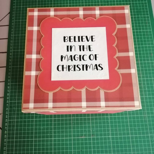 Exploding Box Advent Calendar !digital Cutting File for Cricut and ...