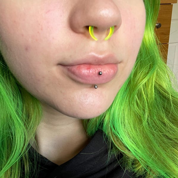 2 PCS Acrylic Crescent Septum Pincher/ear Gauges Tapers/tapered Buffalo ...