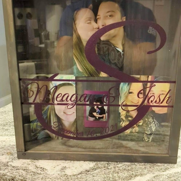 Personalized XL Shadow Box • Handmade Shadow Box • Rustic Shadow Box ...