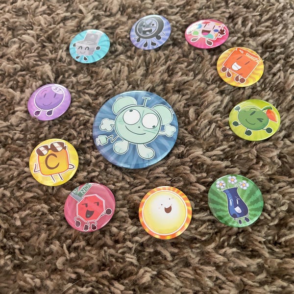 ITFT PIN SET ( Its Time for the ) Object Show - Etsy