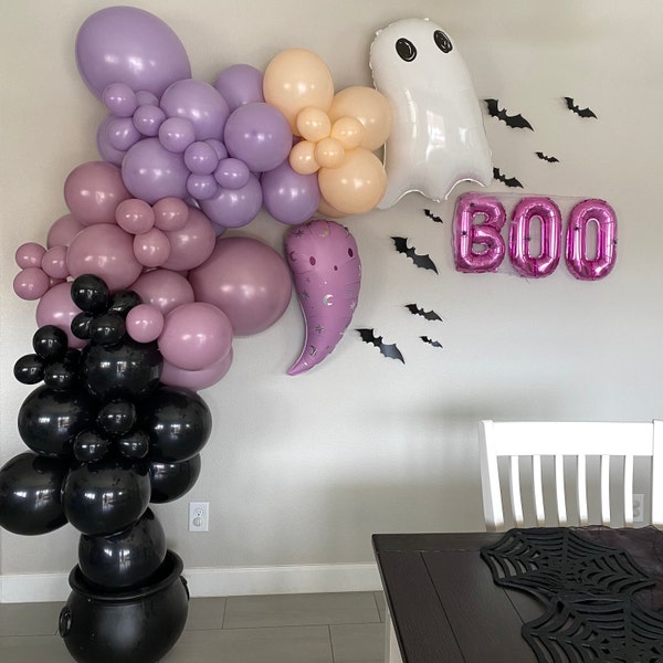 Wednesday Balloon Garland Kit | DIY Lavender and Pixie Bat Balloon Arch ...