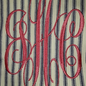 SALE Interlocking Monogram Embroidery Font 4 Sizes Machine BX ...
