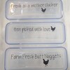 Funny Egg Carton Stickers lables/ Stickers ONLY Chicken Duck Turkey ...