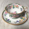 Lefton China Violet Chintz Tea Cup Set Made in Japan 2119 Tea Cup and ...