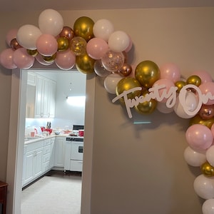 Blush Pink Rose Gold Balloon Garland Kit, Ballon Arch Kit, Pink Blush ...