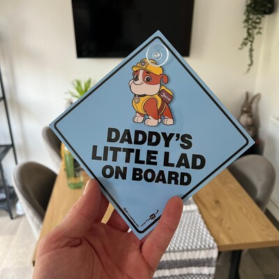 Black Labrador on Board Car Sign, Black Lab on Board Sign, Fur Baby ...