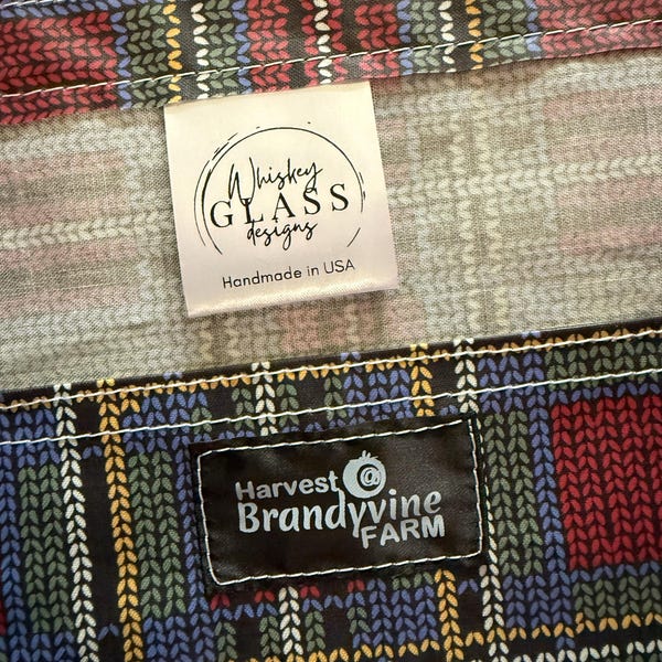Custom QR Code Soft Satin Labels, Black or White Trendy Sewing Tags - Etsy